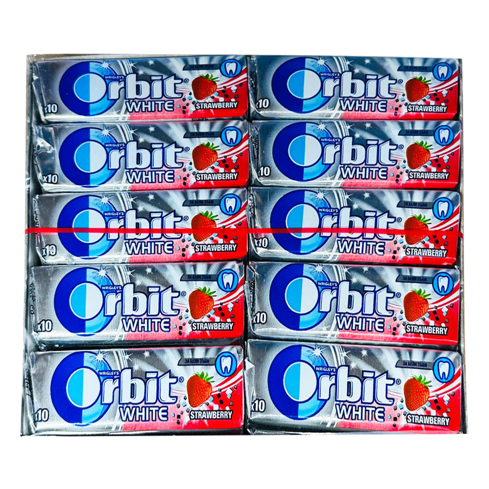 Wrigley's Orbit White Strawberry Sugarfree Chewing Gum (30 x 14 g ...